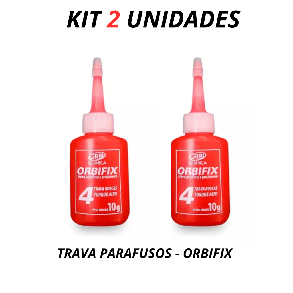 KIT 2 Trava Parafusos Vermelho - OrbiFix 10G | Shopee Brasil