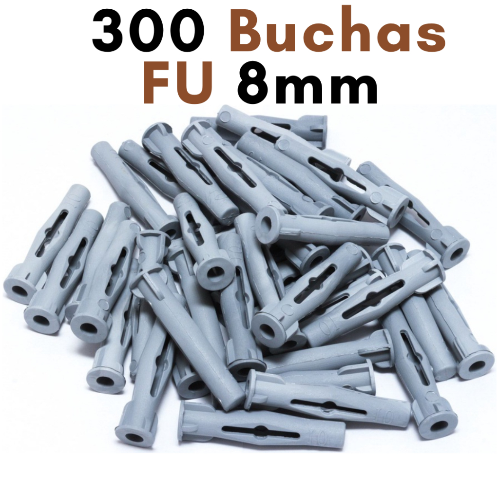 Bucha Tijolo Furado Baiano 8mm Pacote Buchas para Parede Tijolo Bloco ...