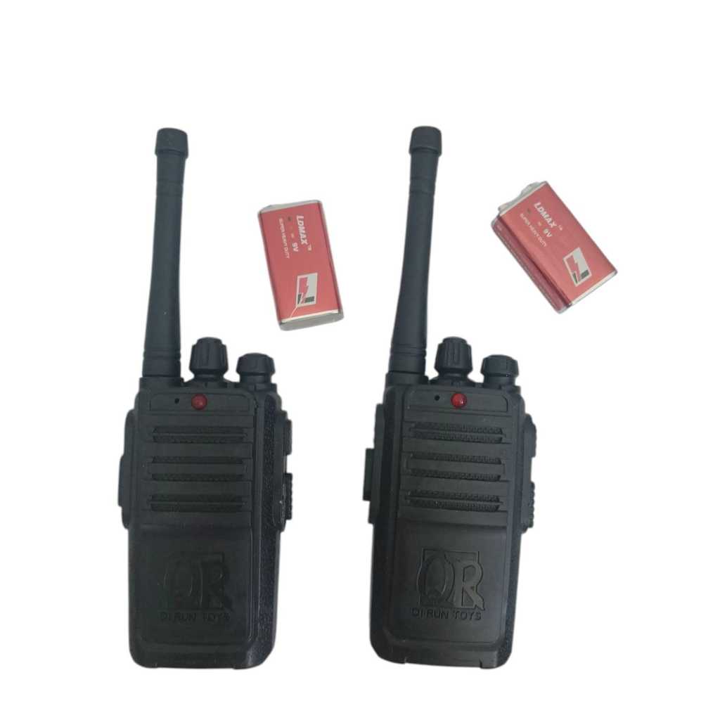 Kit Com 2 Walkie Talkie Portátil Preto | Shopee Brasil