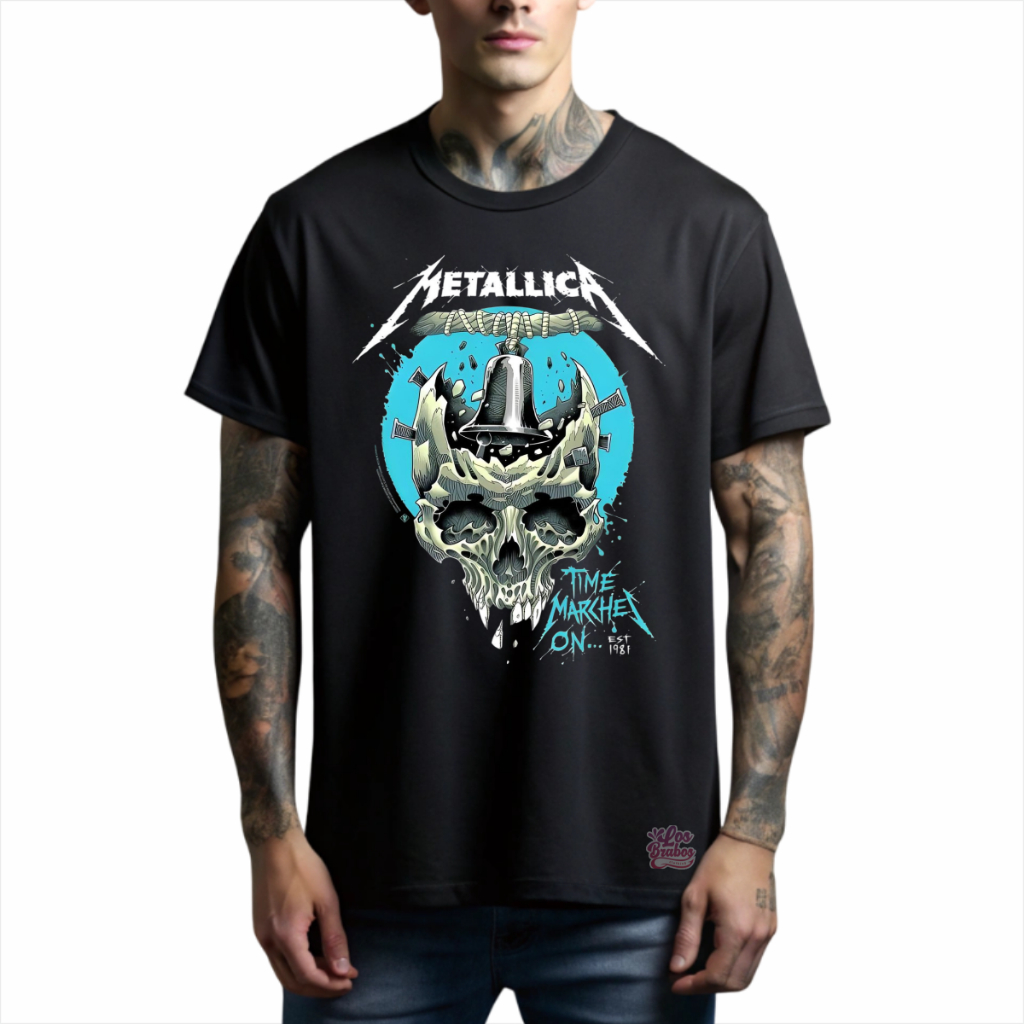 camiseta metalica banda rock metal clássico show tshirt algodão ...