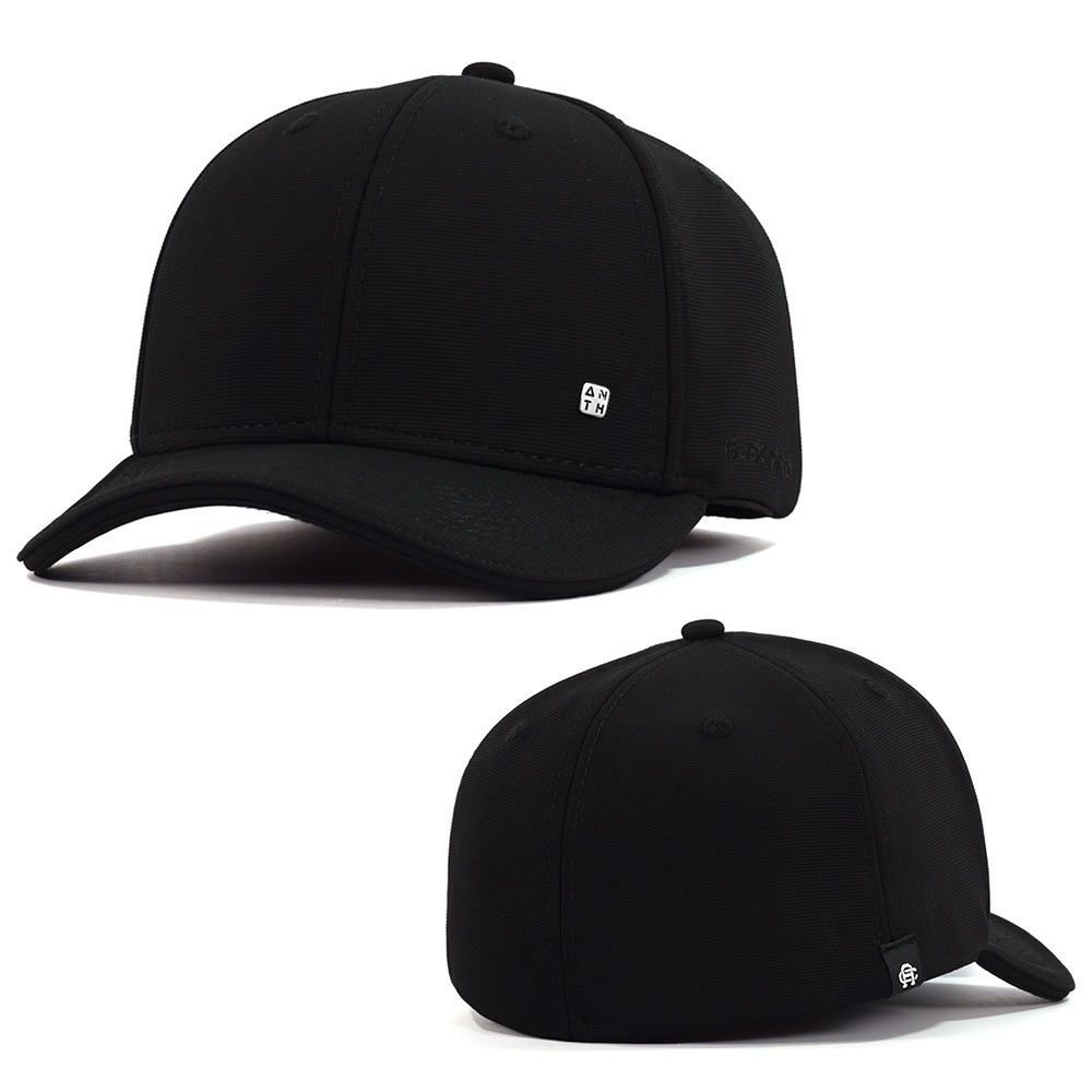 Boné Anth Co. Frame Preto Aba Curva Fechado Atrás com Elastano | Shopee ...