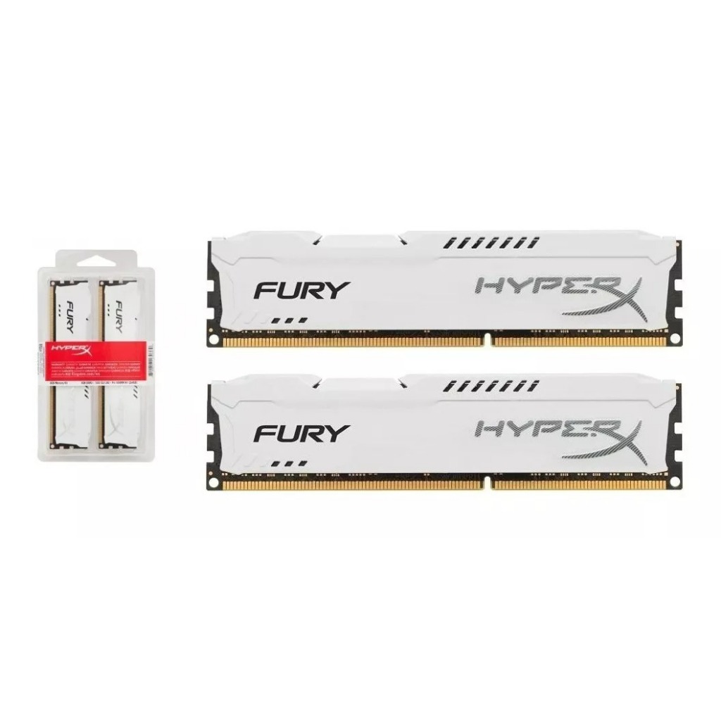 Memória RAM Hyper Fury 16GB (2x8) Branco DDR3 - cod P51 | Shopee Brasil