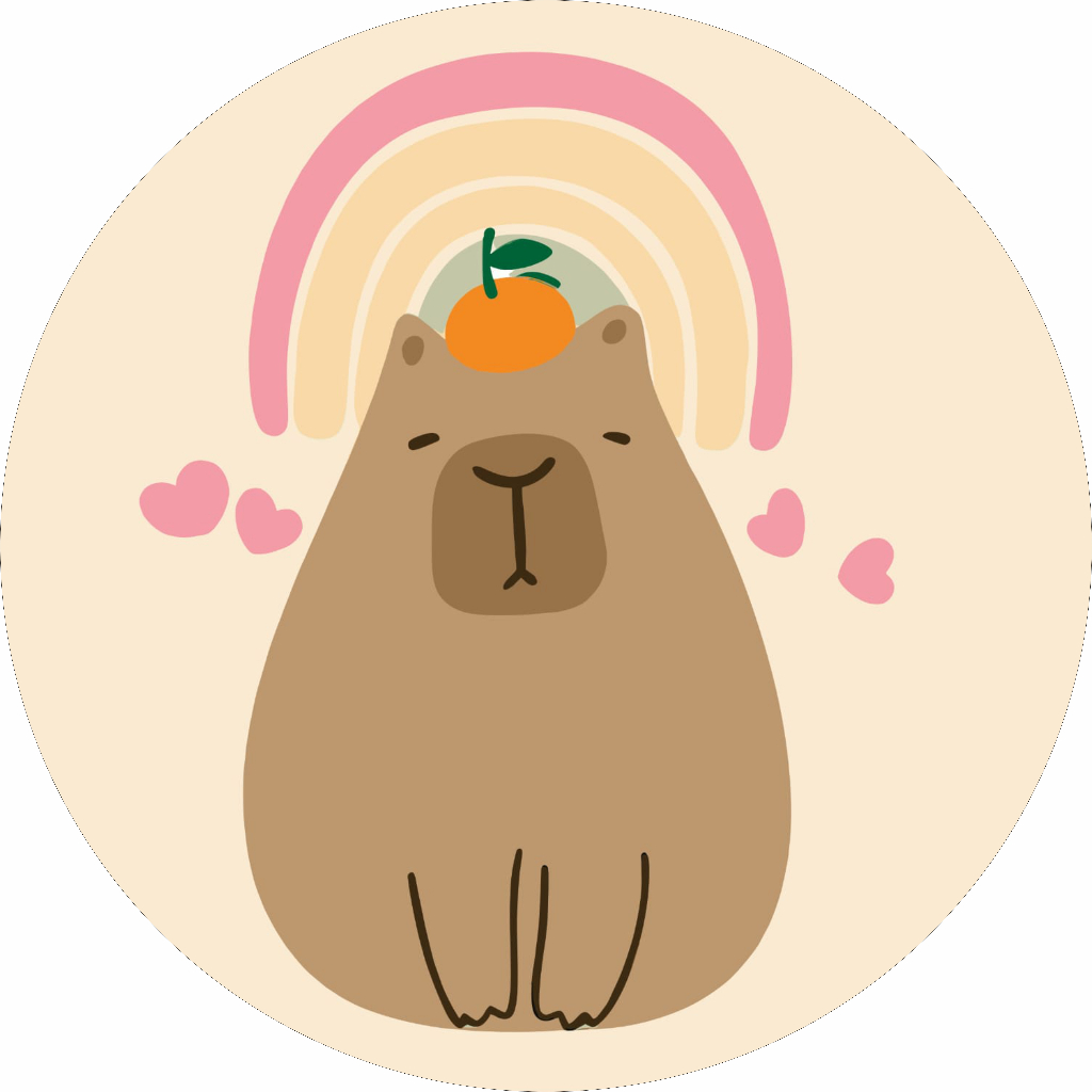 PAINEL REDONDO CAPIVARA CAPIVARA FOFA SUBLIMADO EM TECIDO | Shopee Brasil
