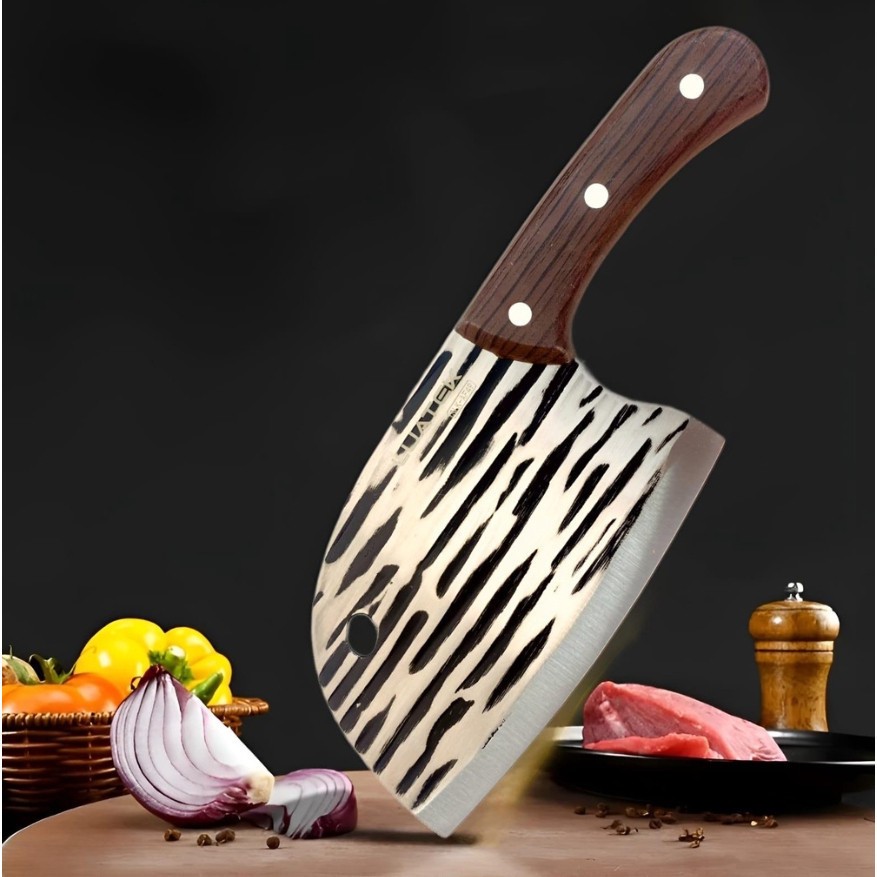 Cutelo de Carne de Alto Carbono Faca Osso Pesado Corte Premium ...