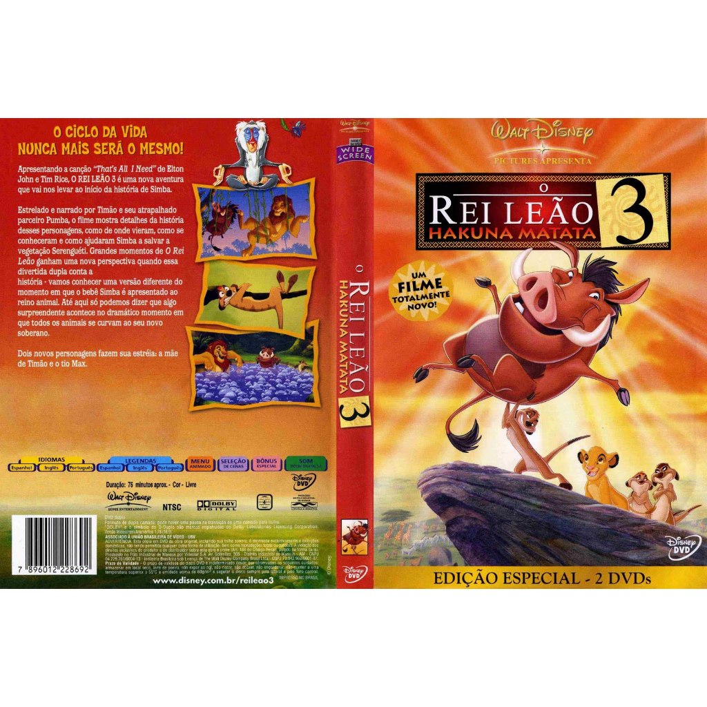 DVD O Rei Leão 3 "Hakuna Matata" | Shopee Brasil