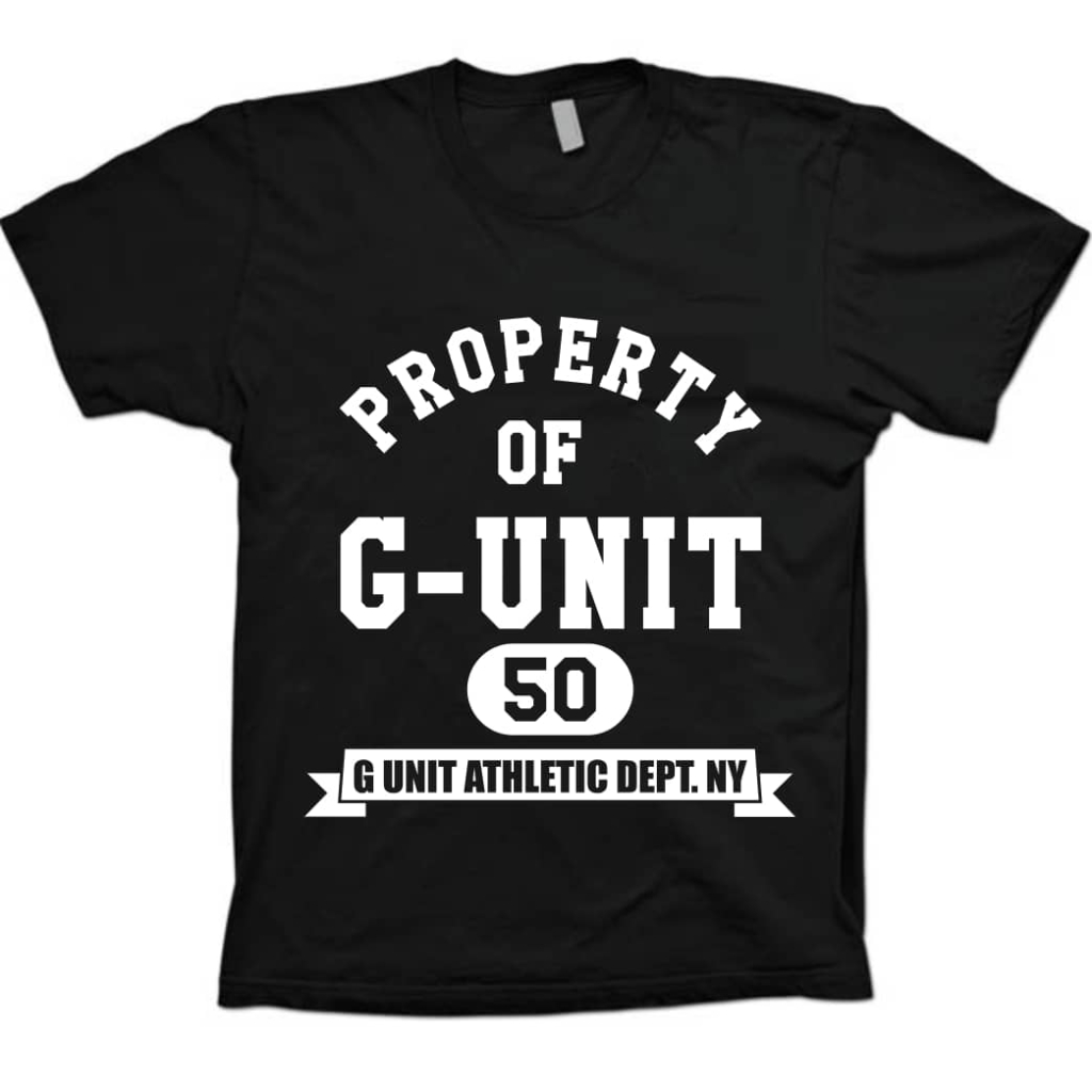 Camisetas Hip Hop Rap Trap - 50 Cent Property of G Unit - 100% Algodão ...