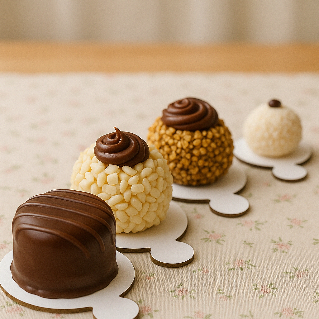 Mini Cake Board em MDF 3mm – 25 Unidades para Mini Bolos e Finger Foods ...