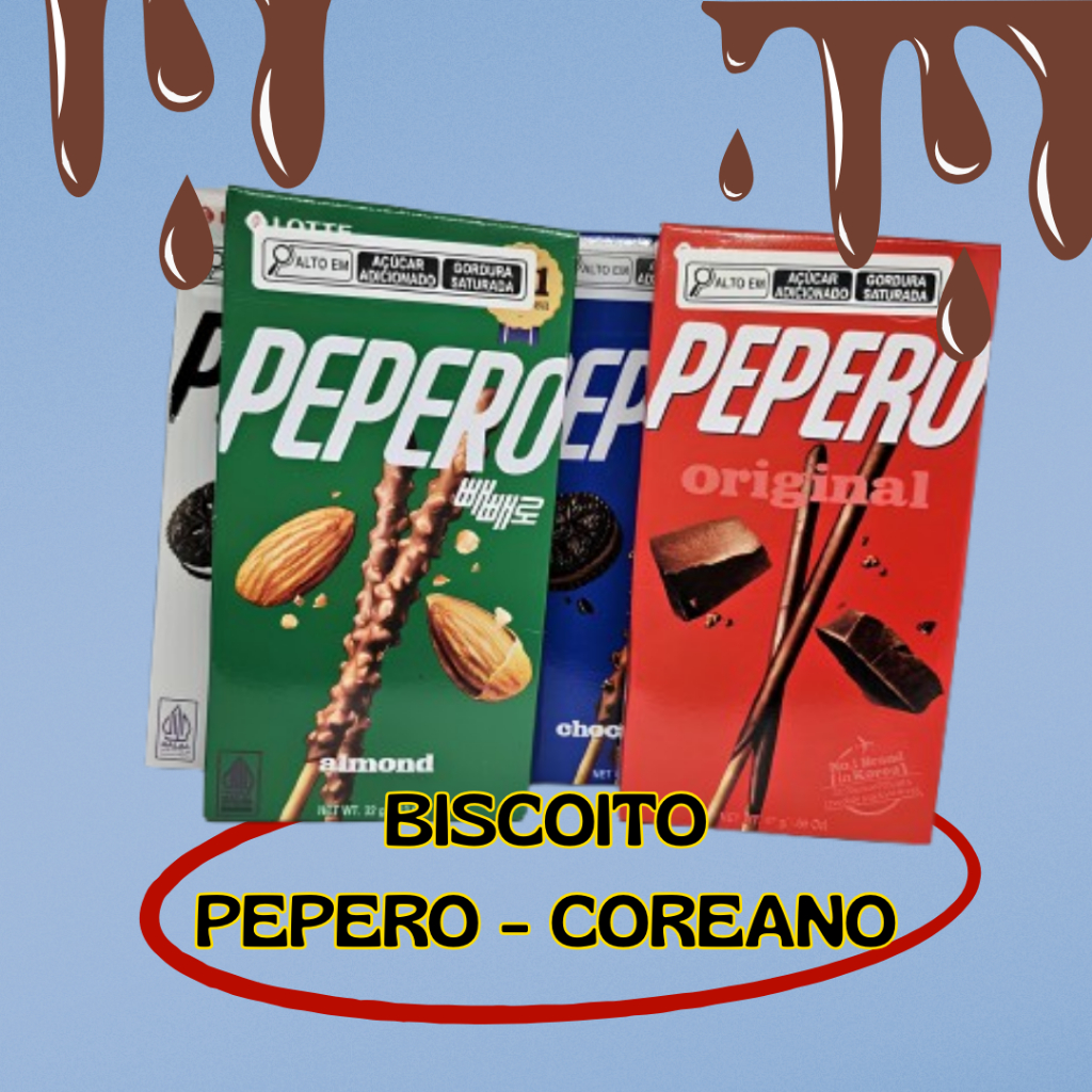 Biscoito Coreano Pepero Choco Cookie White Cookie Almond Original - Doce Asiático Lotte | Shopee ...