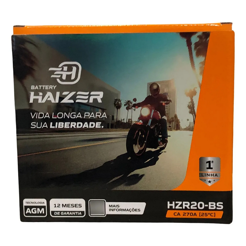 Bateria Moto HONDA VTX 1800 (02/11) 20H HZR20-BS Haizer | Shopee Brasil