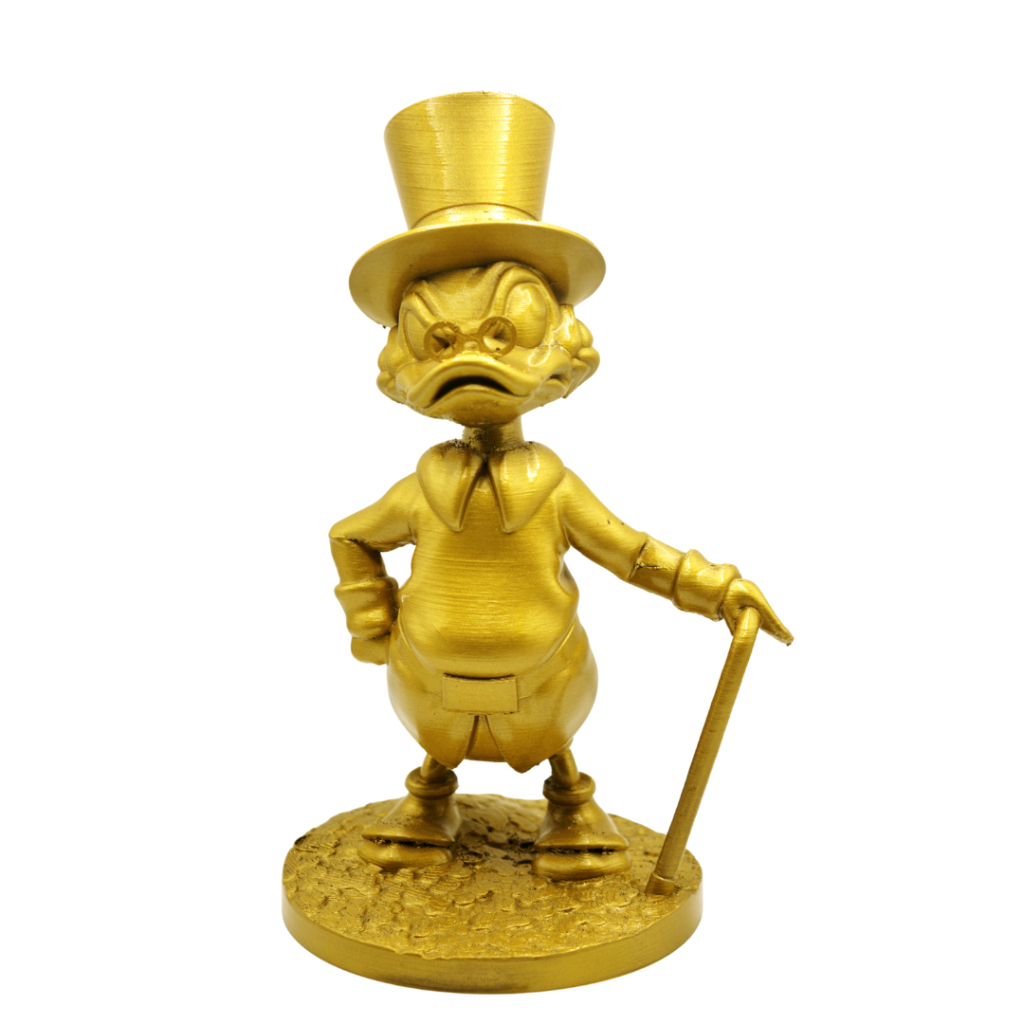 Tio Patinhas Escultura Estátua Ouro Action Figure Boneco | Shopee Brasil