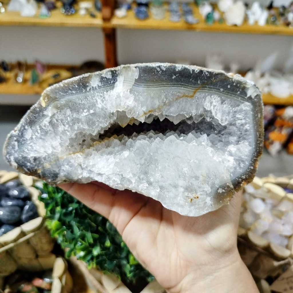 Geodo Caverna Bruto natural - Pedra de excelente qualidade | Shopee Brasil