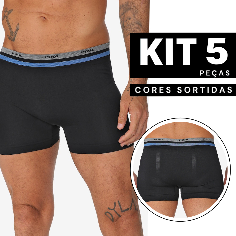 Kit 5 Cuecas Masculina Adulta Cueca Lisa Box Romantic Cueca Confortável ...