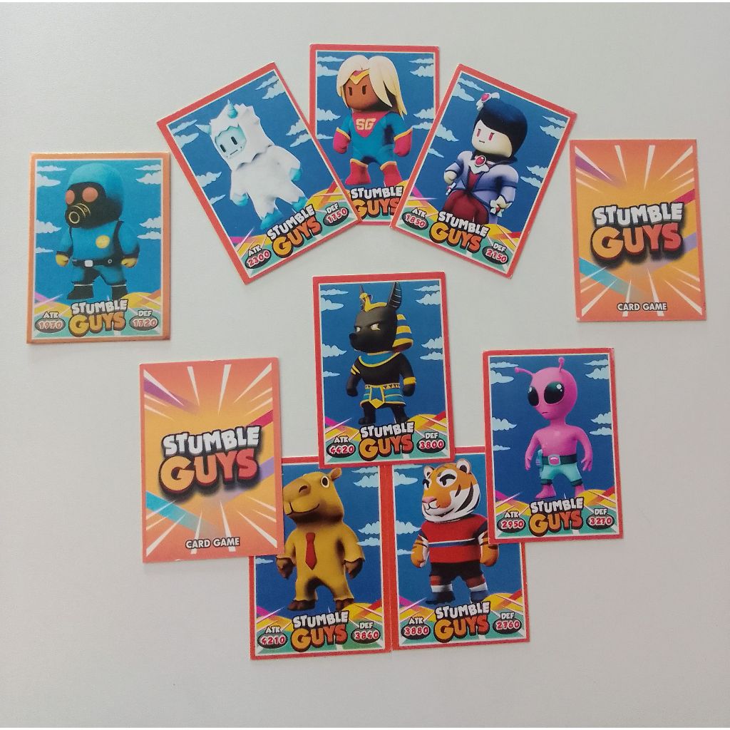 CARDS GAME COLECIONÁVEIS STUMBLE GUYS 200 UNIDADES | Shopee Brasil