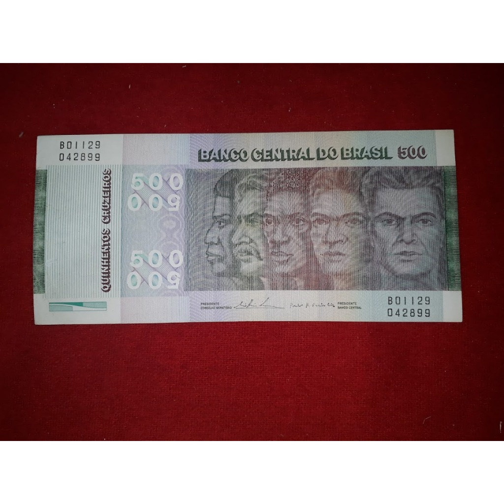 Cedula C 150 500 Cruzeiros raças 1979 - SOBFE | Shopee Brasil