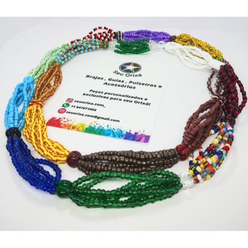 Braja 14 Orixás miçanga umbanda candomblé | Shopee Brasil