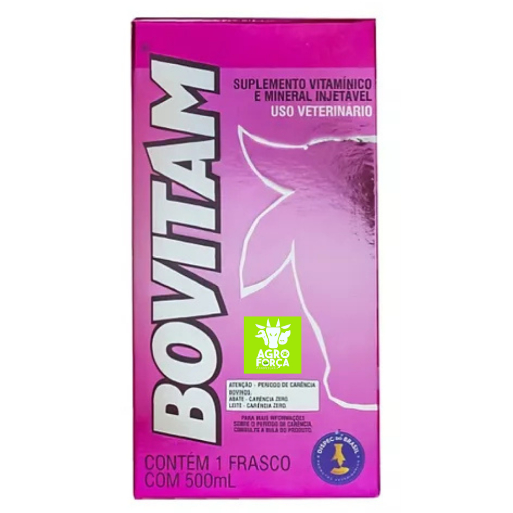 Bovitam 500 ml injetavel suplemento vitaminico mineral | Shopee Brasil