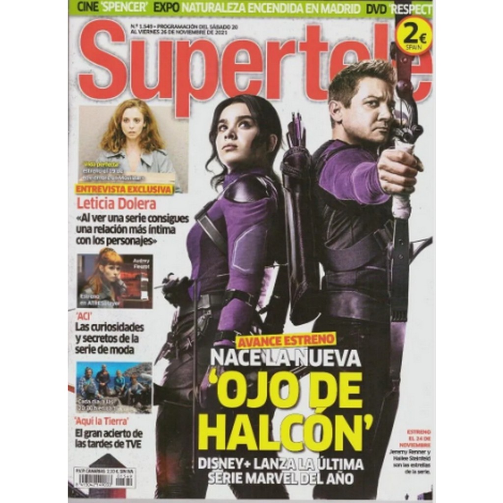 REVISTA SUPERTELE, DE 2021, COM HAILEE STEINFELD & JEREMY RENNER NA CAPA. | Shopee Brasil