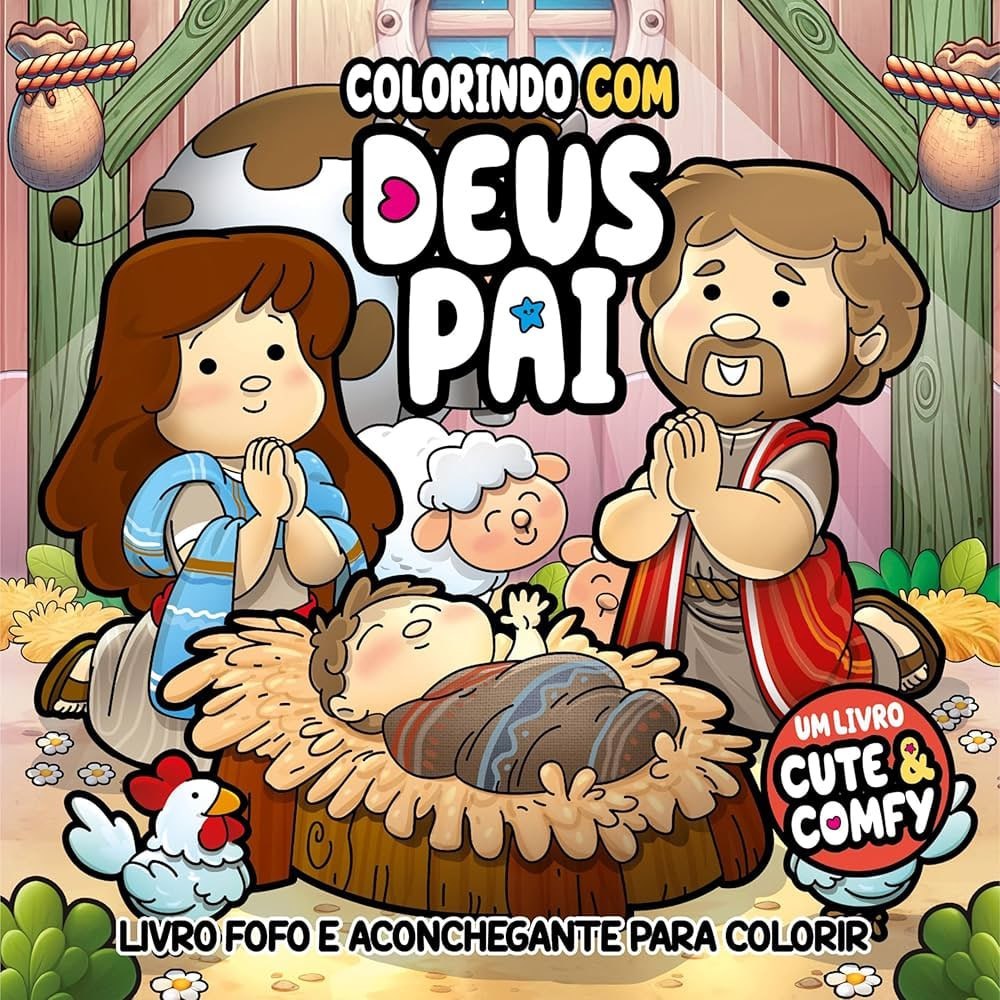 Livro De Colorir Com Deus Pai Jesus A5 Bobbie Goods Comfy Cozy Cute ...