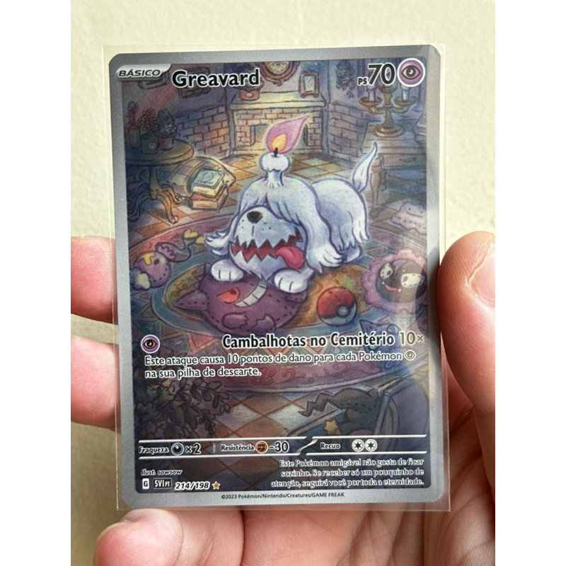 Pokemon TCG- Greavard (214/198) escarlate e violeta | Shopee Brasil