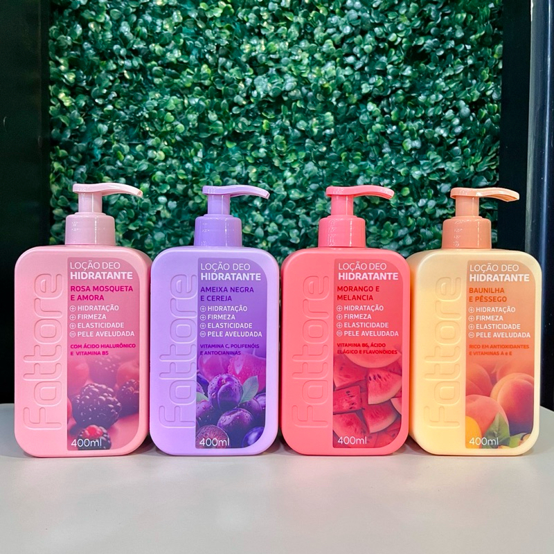 Loção Deo Hidratante Fattore 400ml Hidratação, firmeza, elasticidade e ...