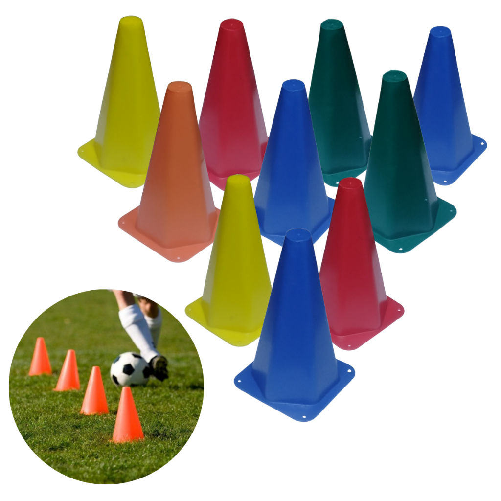 10 Cones Demarcatórios Treinamento Funcional Agilidade Coordenação ...
