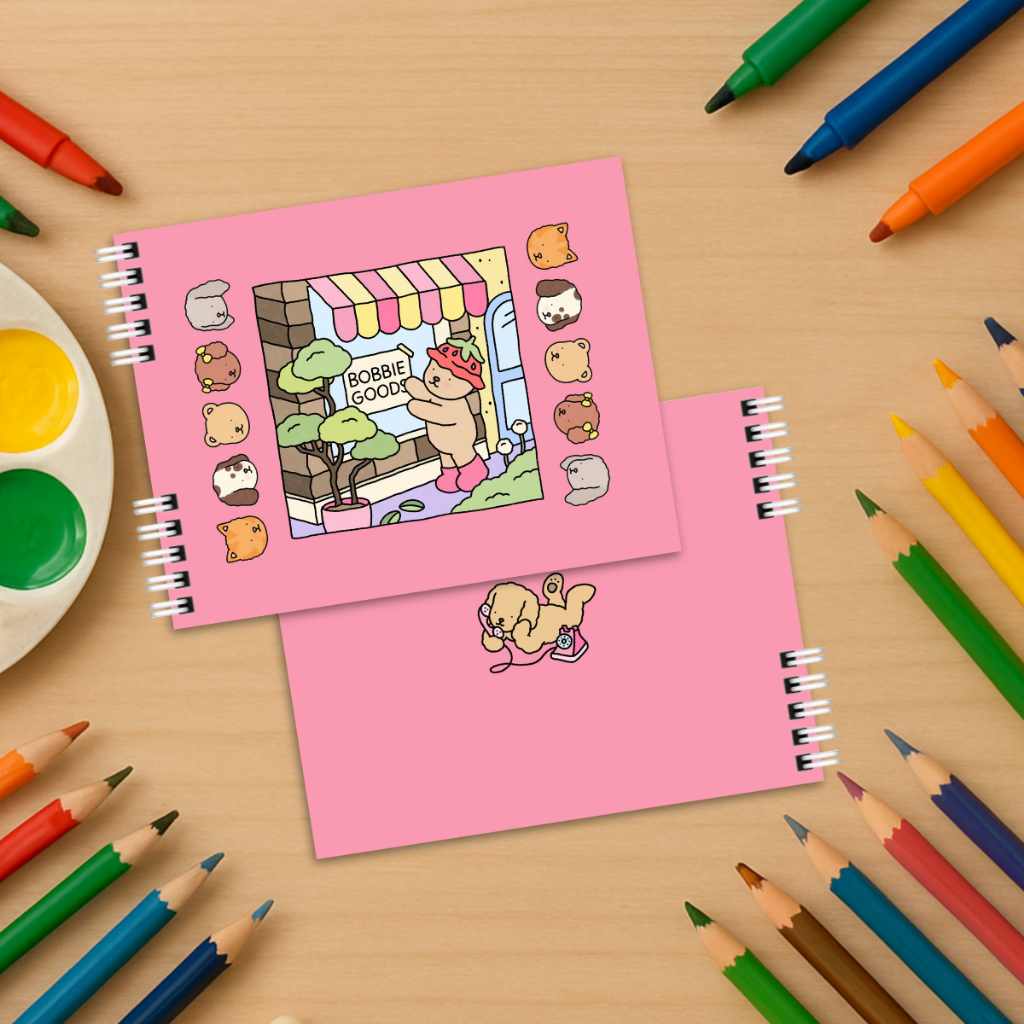 Pronta Entrega Livro de Colorir 70 Folhas Caderno de Desenho Bob Bobi ...