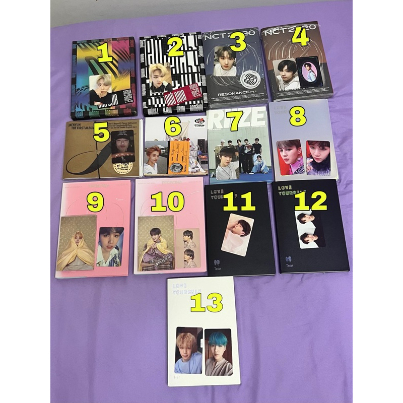 ÁLBUM COMPLETO - NCT 2018 NCT 2020 RIIZE NCT DREAM JAEHYUN BTS | Shopee Brasil