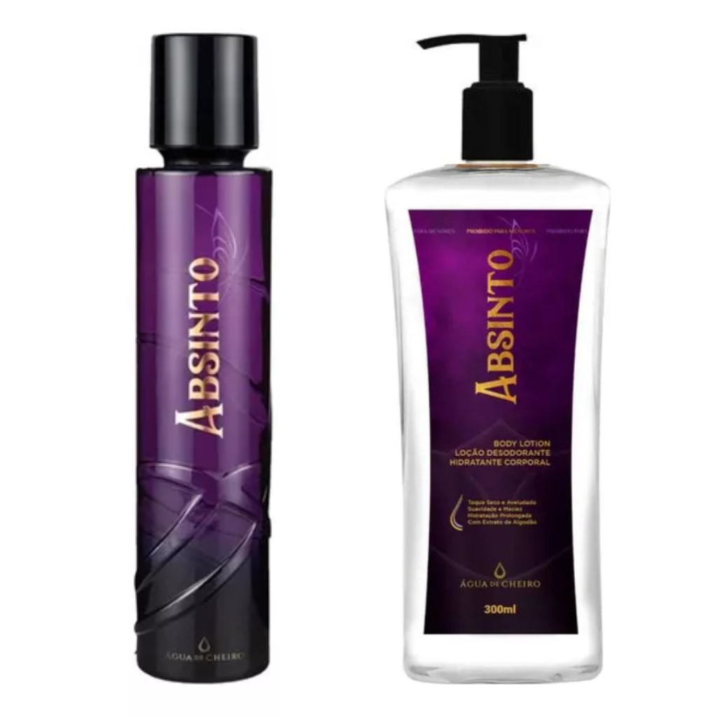 KIT ABSINTO PERFUME E HIDRATANTE ABSINTO (01 PERFUME ABSINTO FEMININO ...