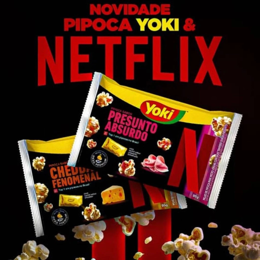 Pipoca Microondas Yoki Netflix Sabores Presunto Absurdo ou Cheddar ...