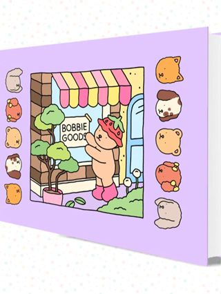 Livro de Colorir Bobbie Goods 50 Folhas 180g Caderno de Desenho Pintura ...