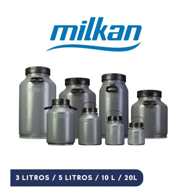 LATÃO LEITE PLÁSTICO 03L/05L/10L/20L/30L/50L LEITEIRA MILKAN VASILHAME | Shopee Brasil