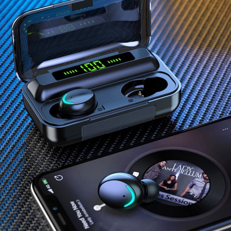 Fone de Ouvido m30 TWS Bluetooth 5.0 Display LCD Sem Fio – Cor Preto ...