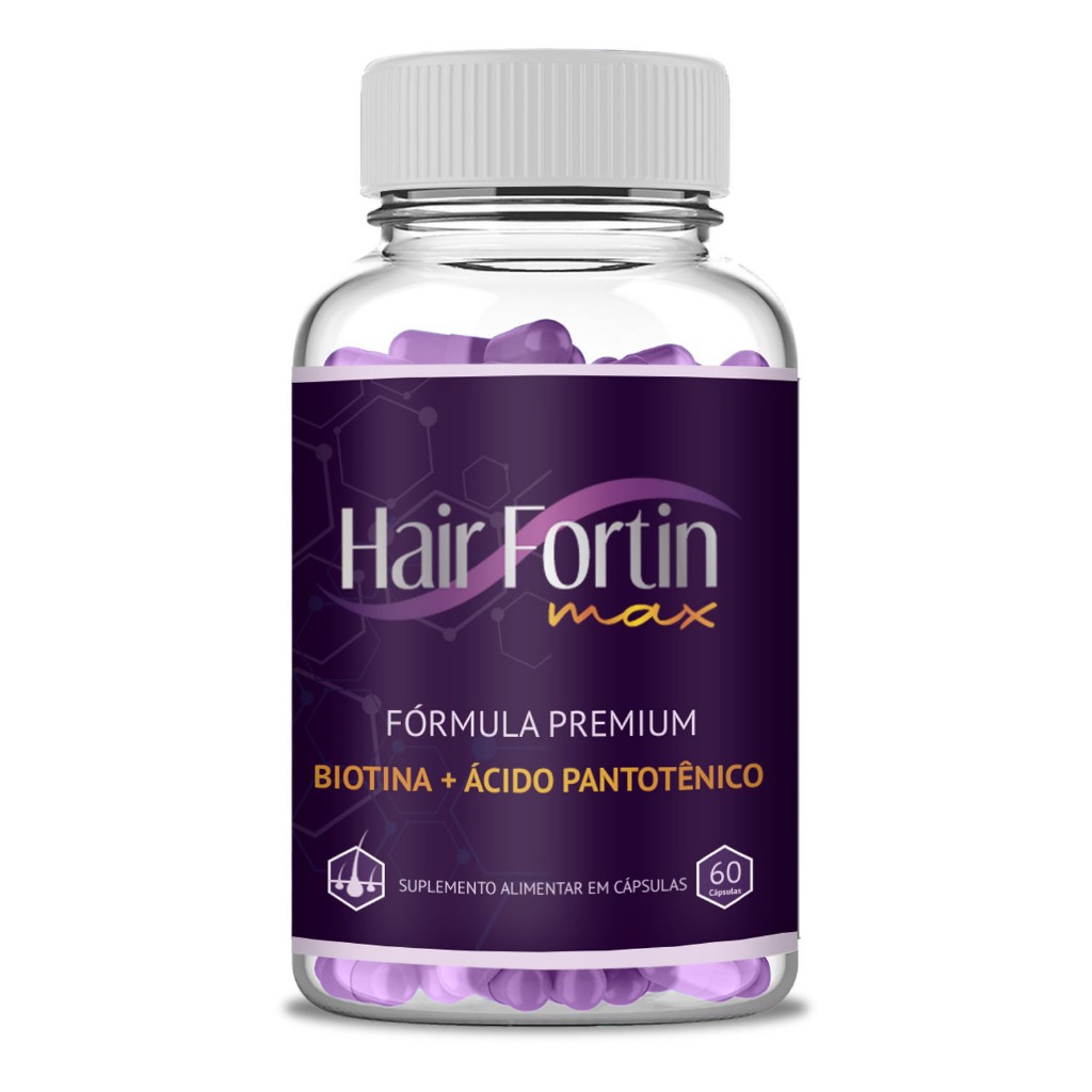 Hair Fortin Max Premium Original 60 Cápsulas | Shopee Brasil
