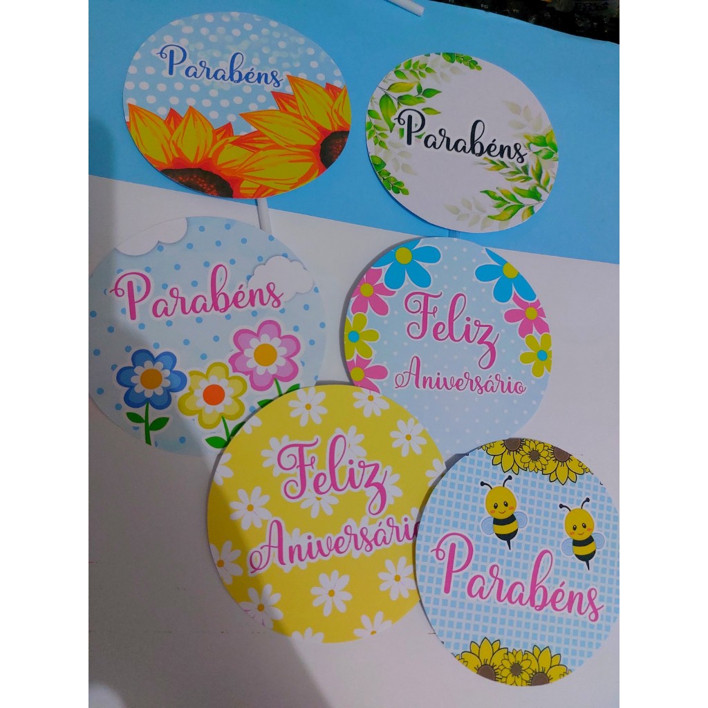 6 topos de bolo, bento cake, mini bolo, parabéns, aniversário, feliz ...