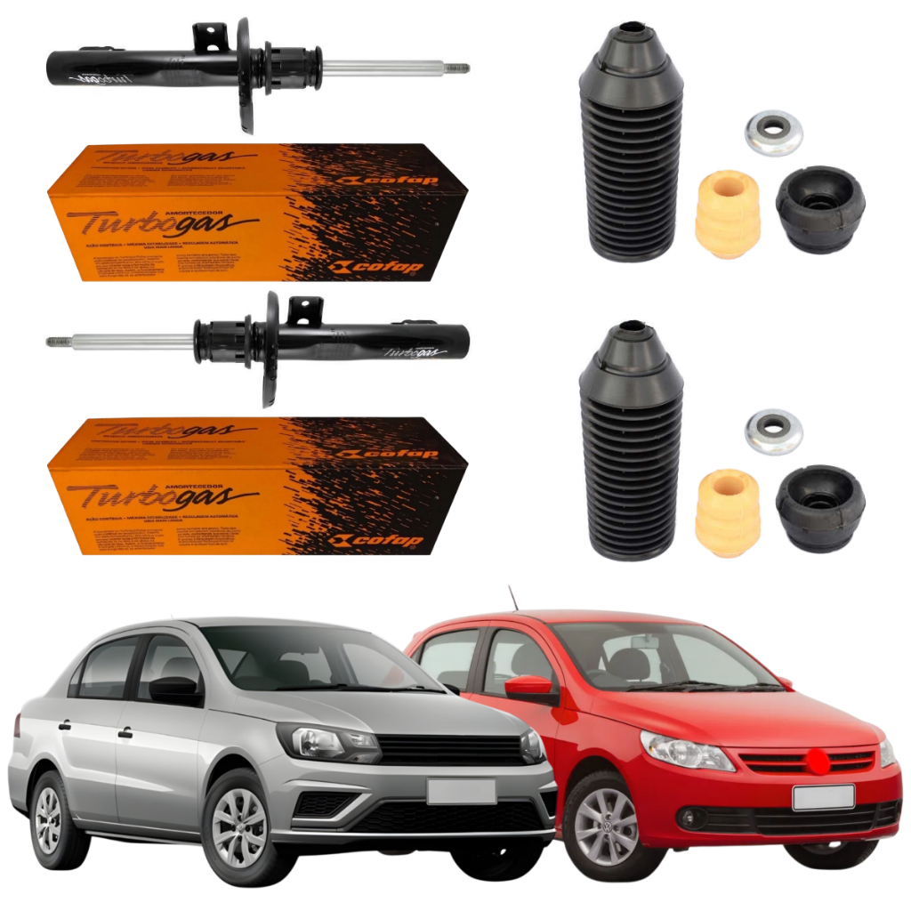 PAR AMORTECEDOR DIANTEIRO GOL E VOYAGE G5 G6 G7 2008 A 2023 COFAP + KIT ...