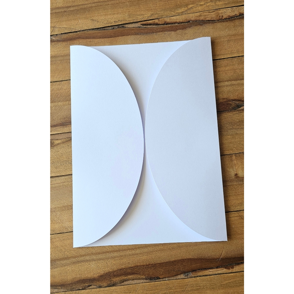 Envelope Redondo 15x21cm - 25pç Branco Liso Fosco 180gr para Convite de ...