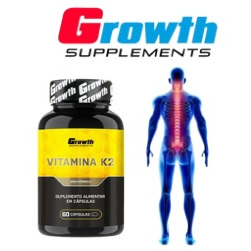 Vitamina K2 60 Cápsulas - Growth Supplements | Shopee Brasil