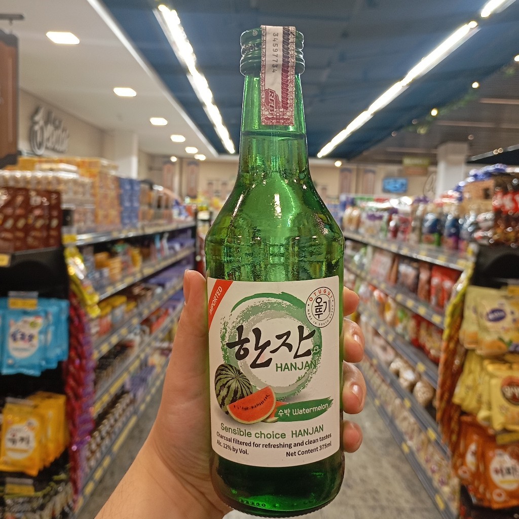 Soju Hanjan Watermelon 360ml 12% Bebida Coreana Melancia | Shopee Brasil