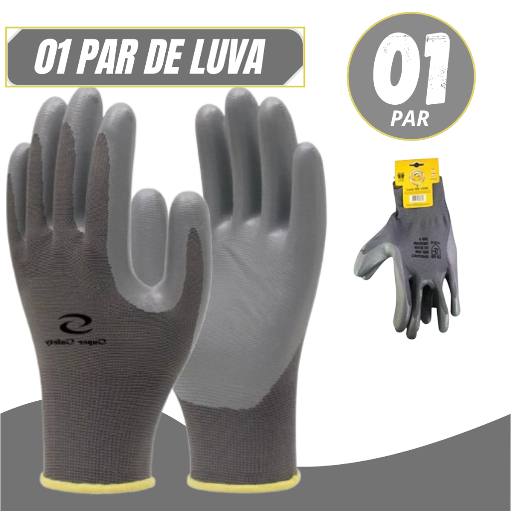 Luva de Segurança Nitrilico 1006 - Super Safety - Para Mecânico ...