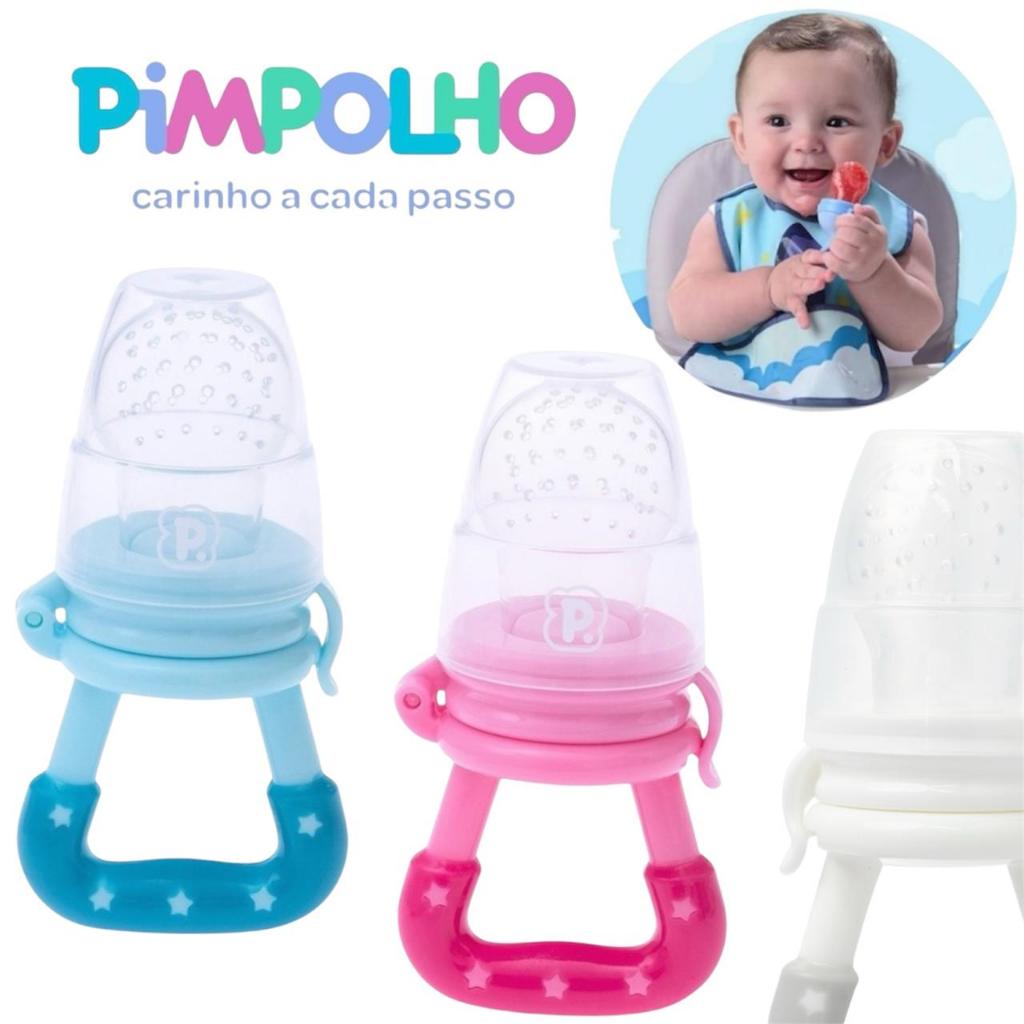 Alimentador Infantil Bebê chupeta Silicone Introdução Alimentar ...