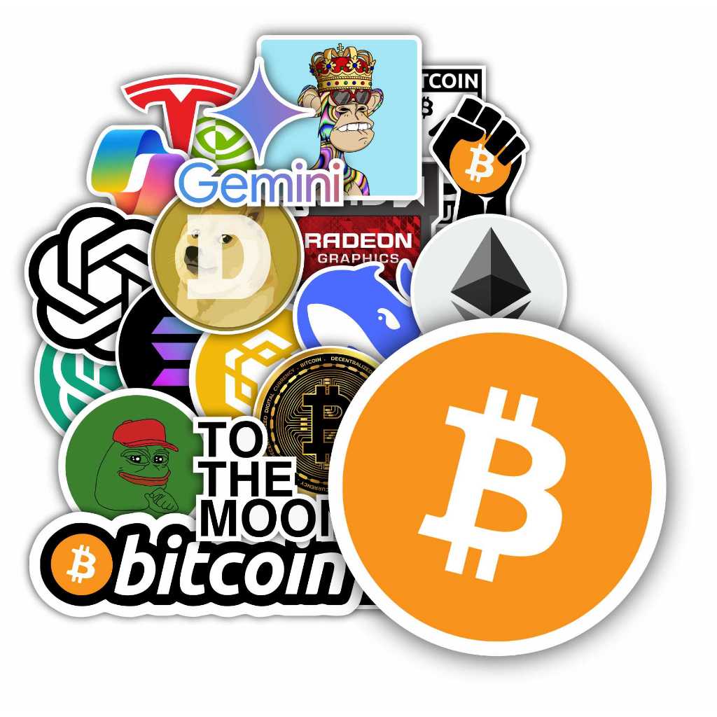 Bitcoin Kit 28 Adesivos - Stickers chatgpt IA tecnologia criptomoedas ...