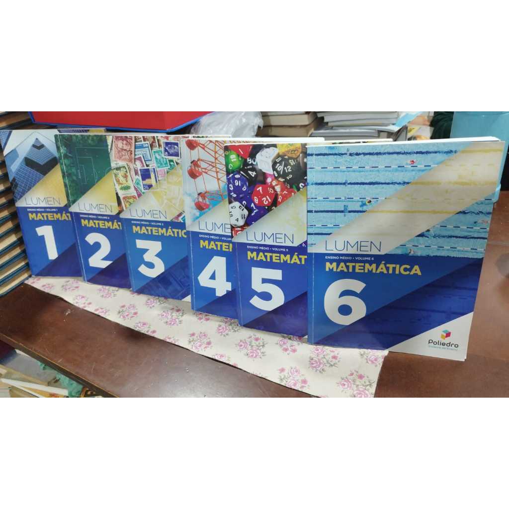 Lumen Matematica Poliedro Ensino Médio (lote 6 Livros) | Shopee Brasil