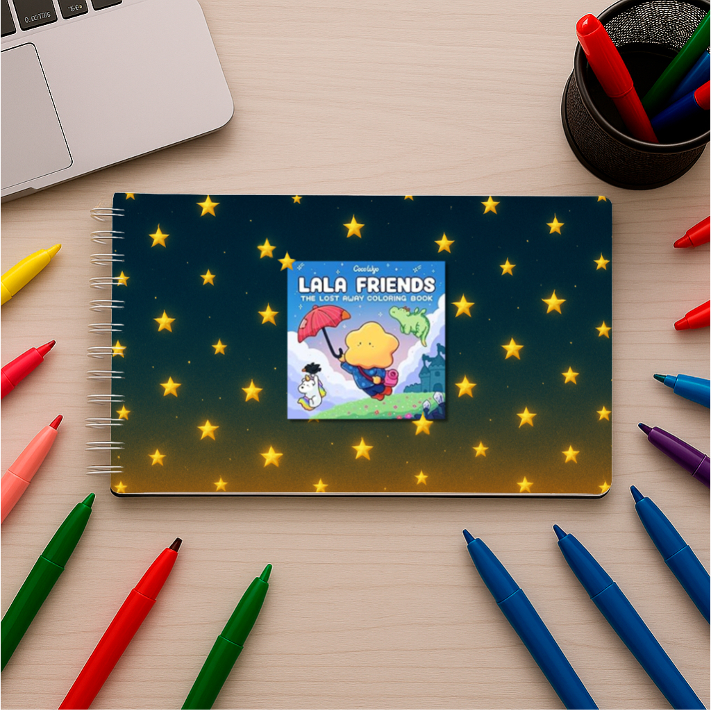 Livro A5 de colorir Lala Friends Capa Dura 180g | Shopee Brasil