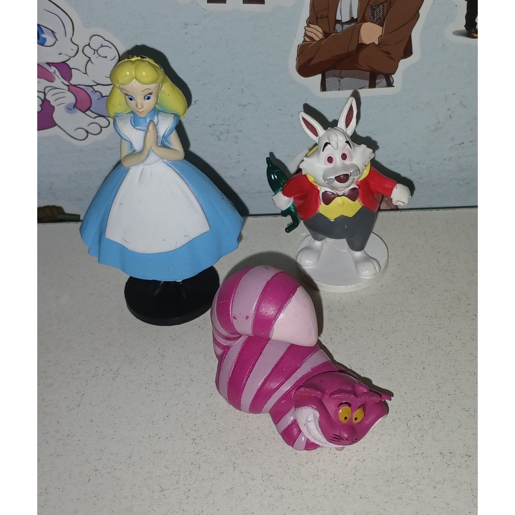 BONECO MINIATURA DISNEY ORIGINAL ALICE NO PAIS DAS MARAVILHAS COELHO ...