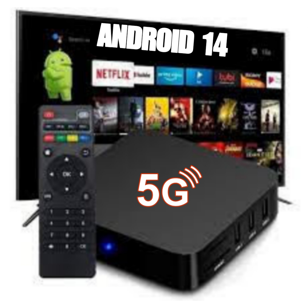 MODELO 2025 - ANDROID 14 - TV Box Smart TV Conversor Inteligente FHD 4K ...