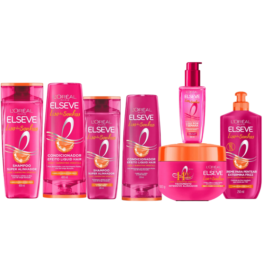 Kit Elseve Liso Dos Sonhos | Shopee Brasil