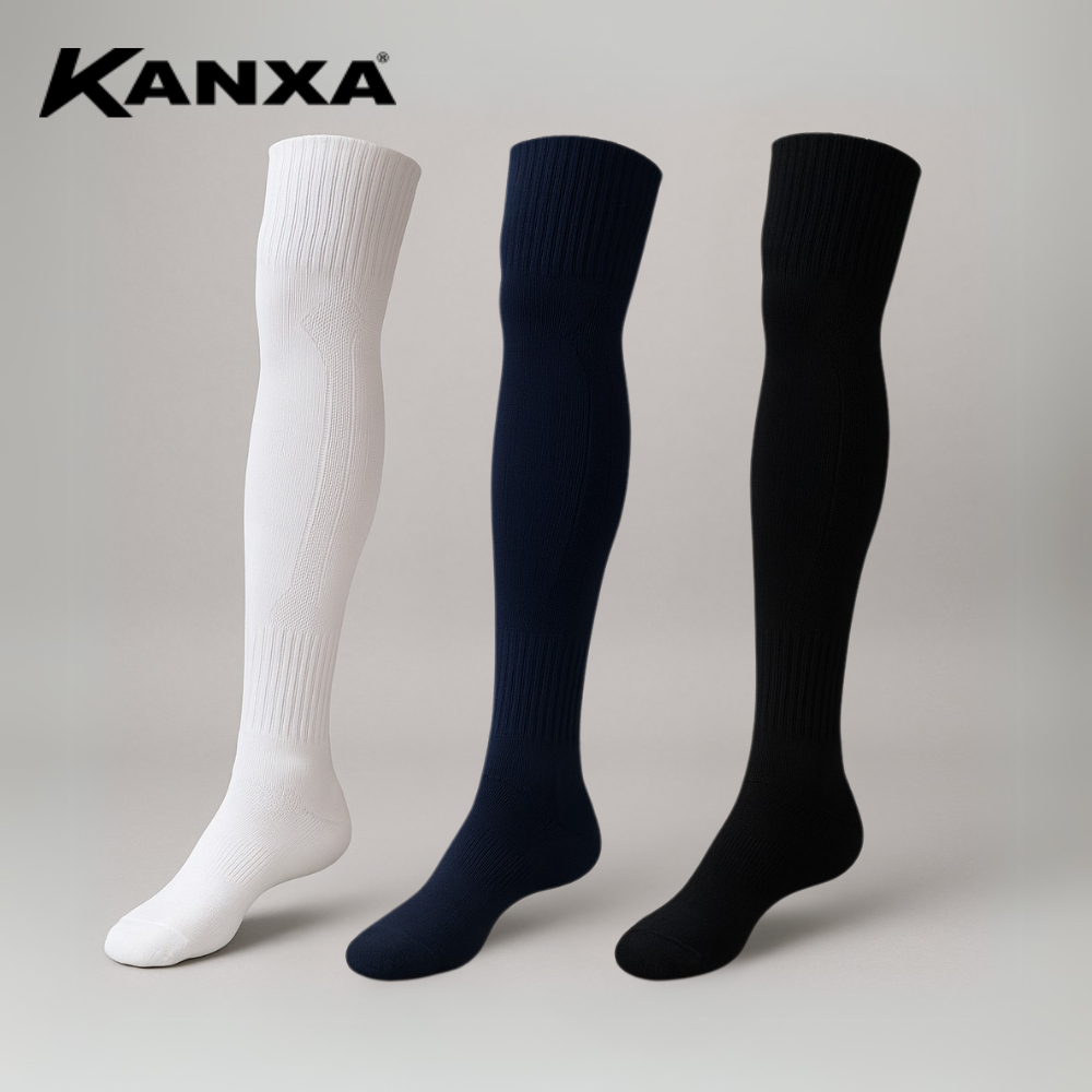 Meião de Futebol Profissional 39-43 Altura do Joelho Adulto Kanxa Atoalhado | Shopee Brasil