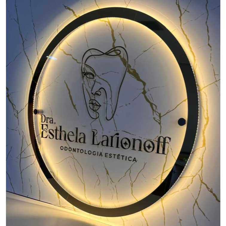 Placa iluminada personalizada, acrílico espelhado em diferentes ...