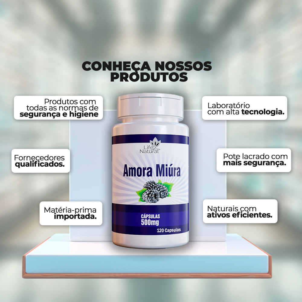 Suplemento de Amora Miura 100% Pura 120 Capsulas 500mg - natural e ...