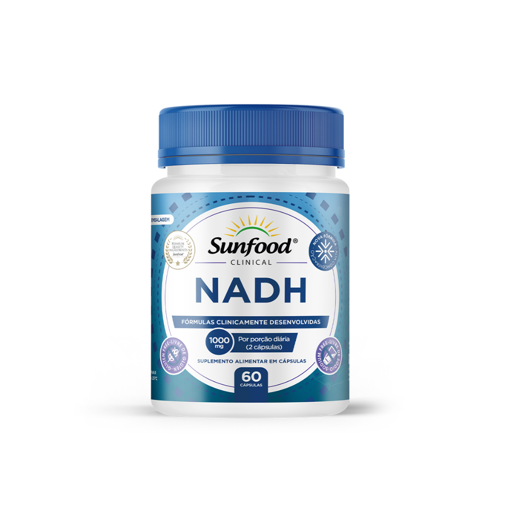 NADH 1000MG 60CAPS SUNFOOD CLINICAL | Shopee Brasil